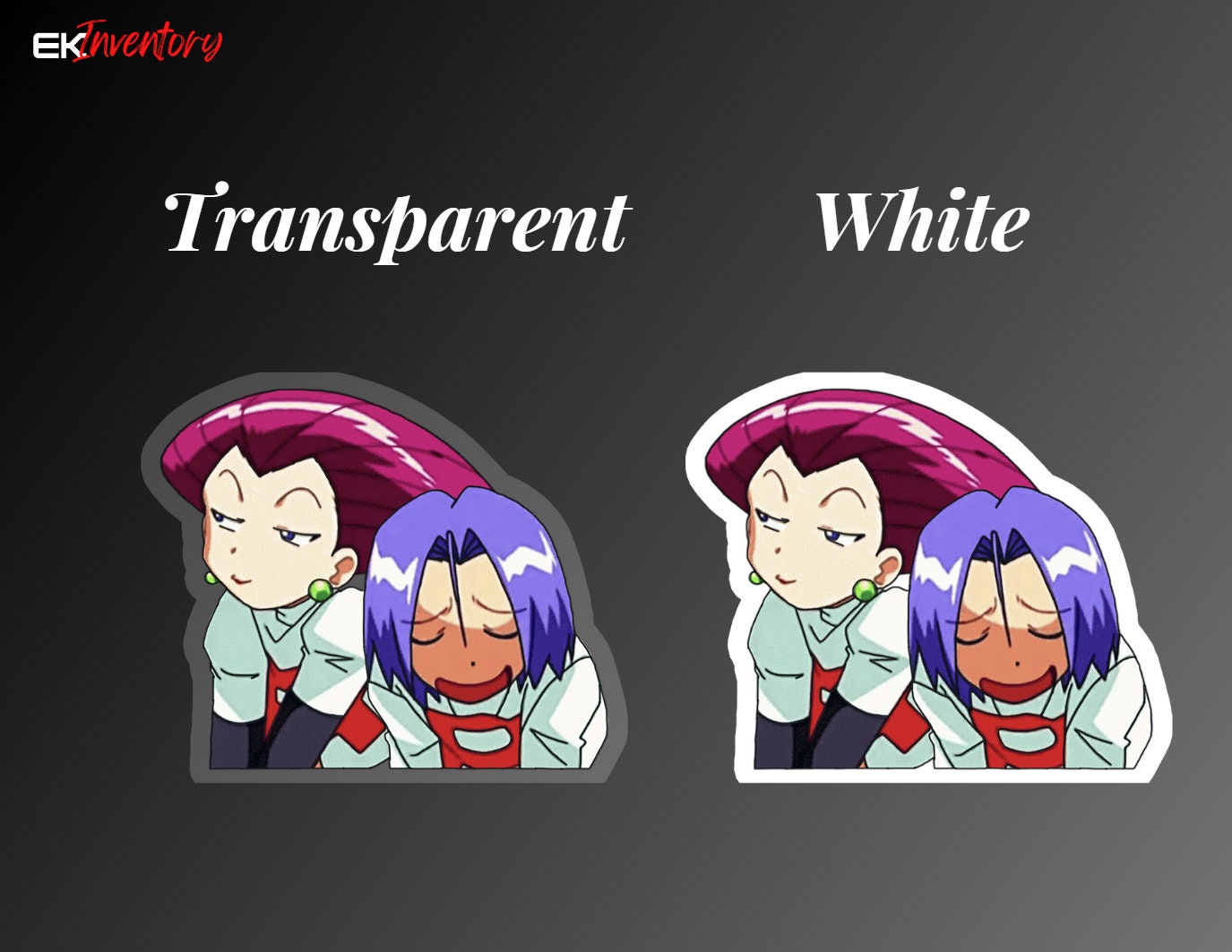 James & Jessie Team Rocket Sticker Funny Sticker Pokemon - Etsy