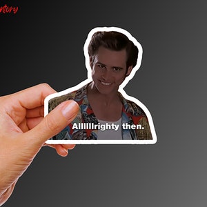 Jim Carrey Ace Ventura Sticker Funny Sticker Movie Sticker Decorative ...