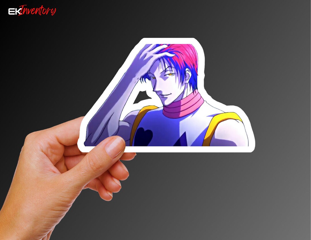 Hisoka Sticker Anime Sticker Hxh Sticker Decorative - Etsy