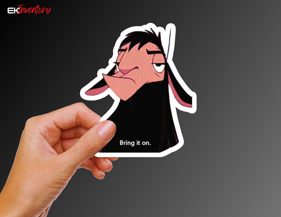 Kuzco Bring It on Sticker Funny Sticker Cartoon Sticker Decorative ...