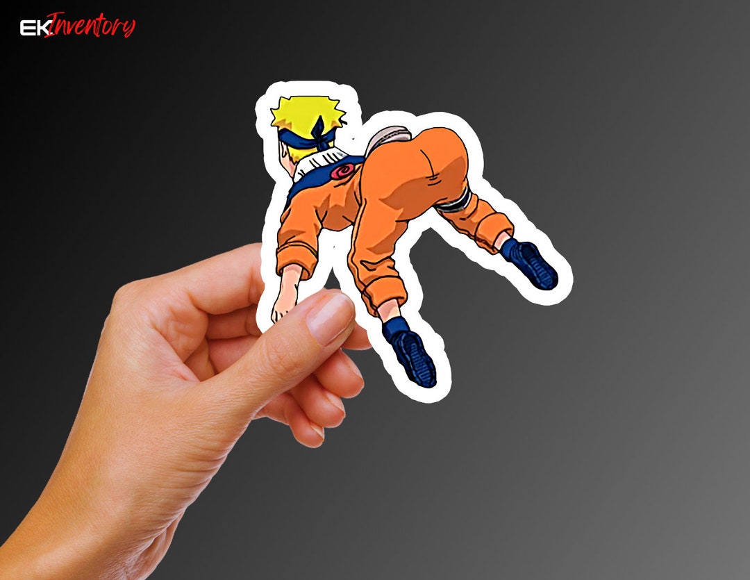Naruto Faceplant Sticker Funny Sticker Anime Sticker - Etsy