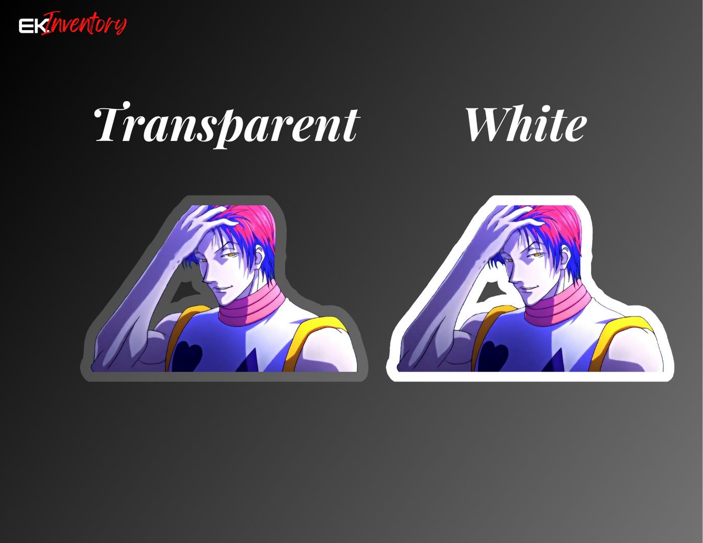 Hisoka Sticker Anime Sticker Hxh Sticker Decorative - Etsy