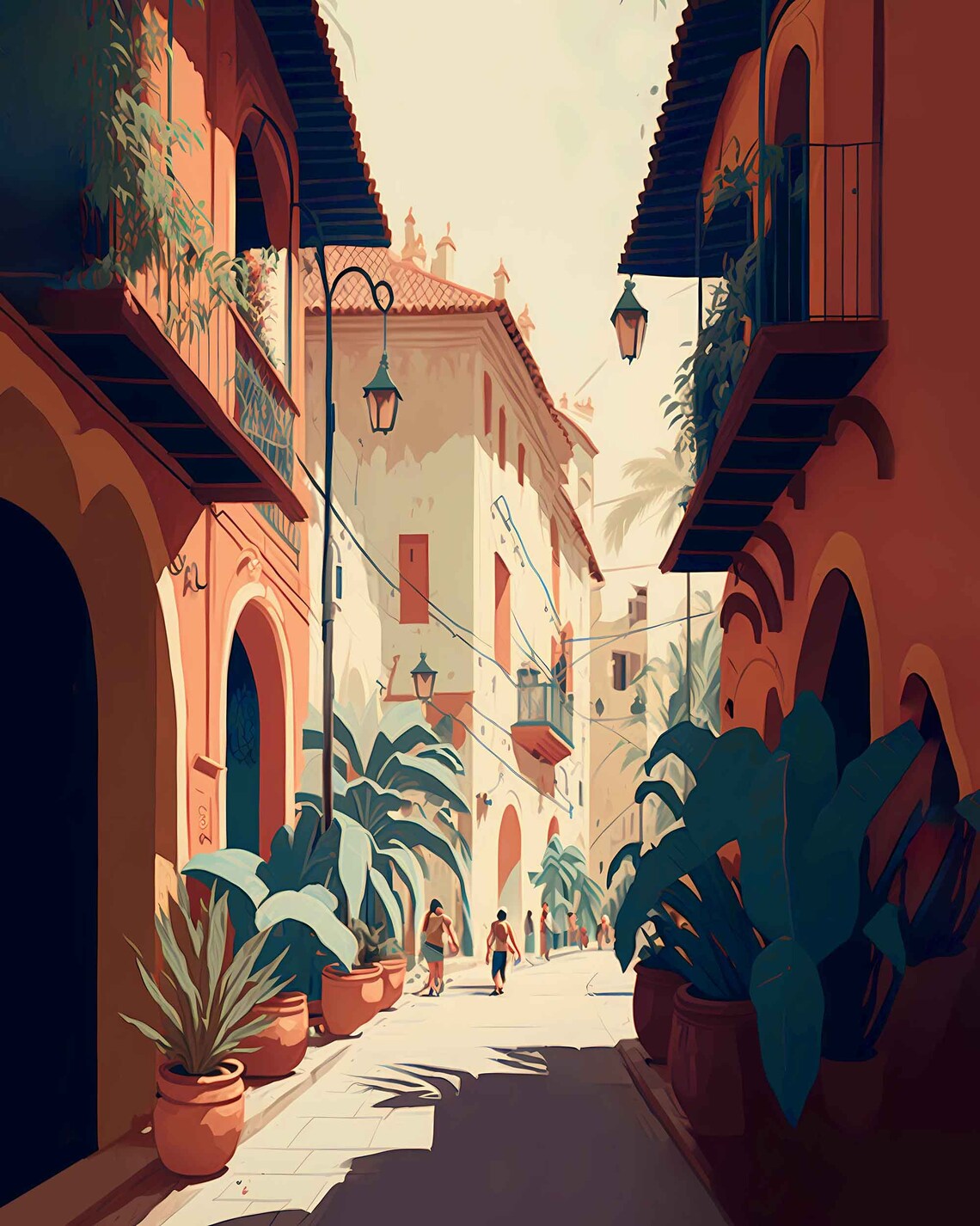 Oaxaca Mexico Mixtec Culture Illustration Wall Art Guelaguetza ...