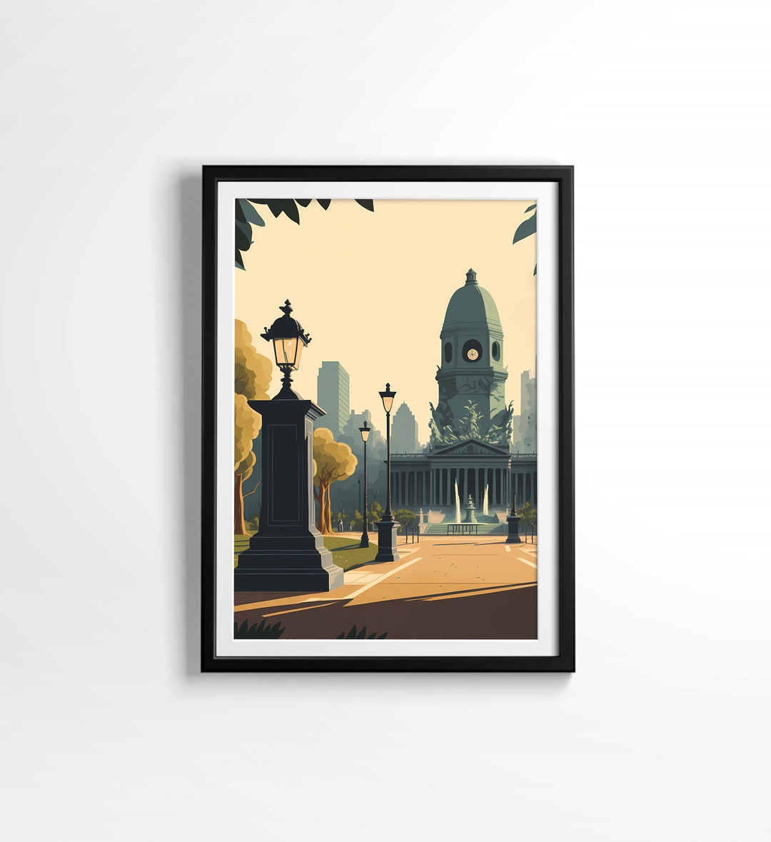Philadelphia Fairmount Park Philly Park Illustration Wall Art PRINTABLE ...