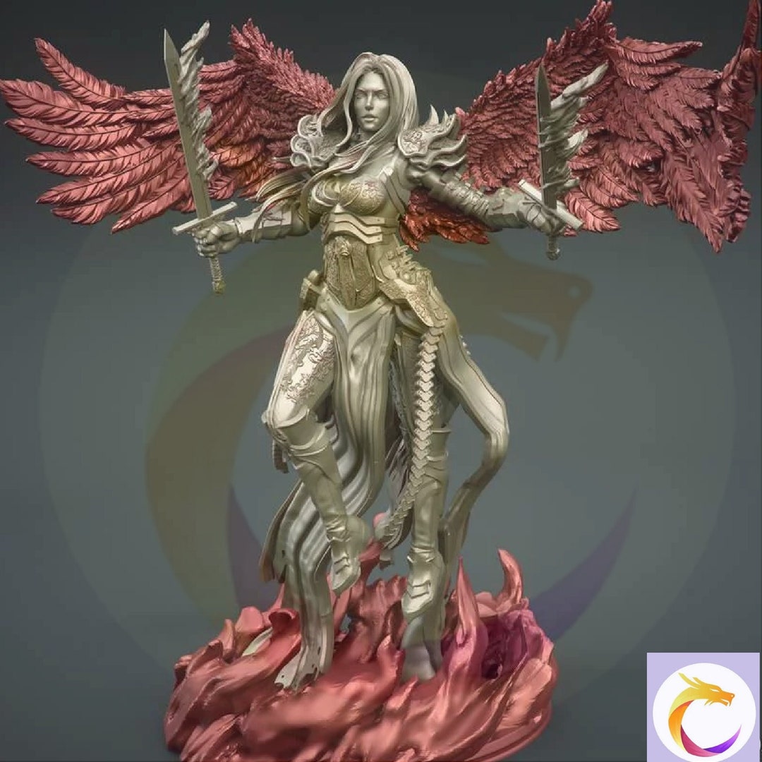 Premium 3d Stl Mad Angel - Etsy