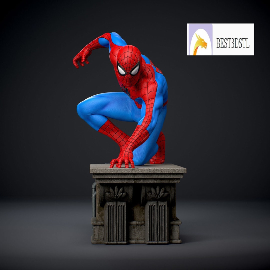 Premium 3d Stl Spiderman on Knees - Etsy