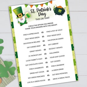 St Patrick's Day Games Bundle, St Patrick's Day Games, St Patrick's Day ...