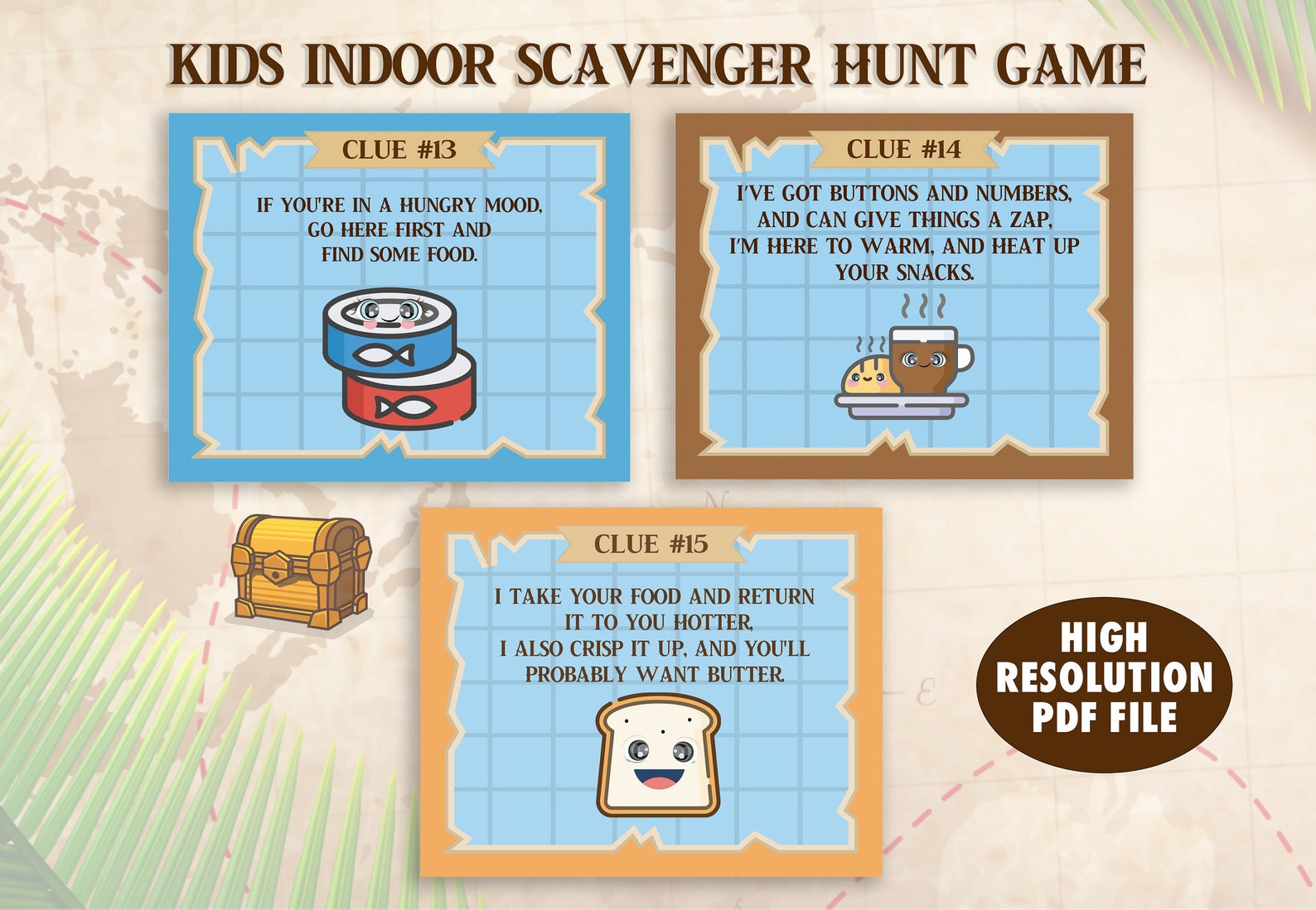 Scavenger Hunt Clues for Kids, Indoor Scavenger Hunt, Treasure Hunt ...