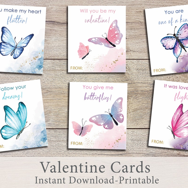 Butterfly Valentine - Etsy