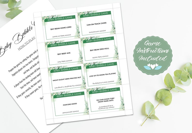 Eucalyptus Baby Babble Games, Baby Babble Talk Game,guess the Phrase ...