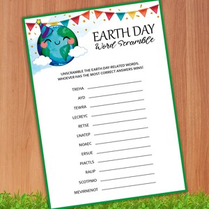 Earth Day Games Bundle Pack, Spring Games,save the Planet, Earth Day ...