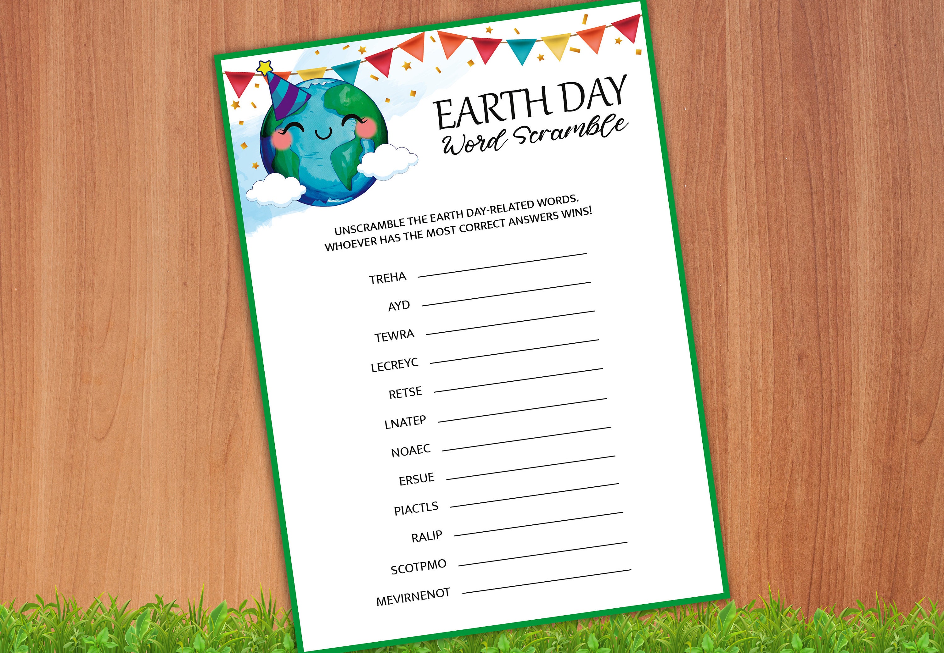 Earth Day Games Bundle Pack, Spring Games,save the Planet, Earth Day ...