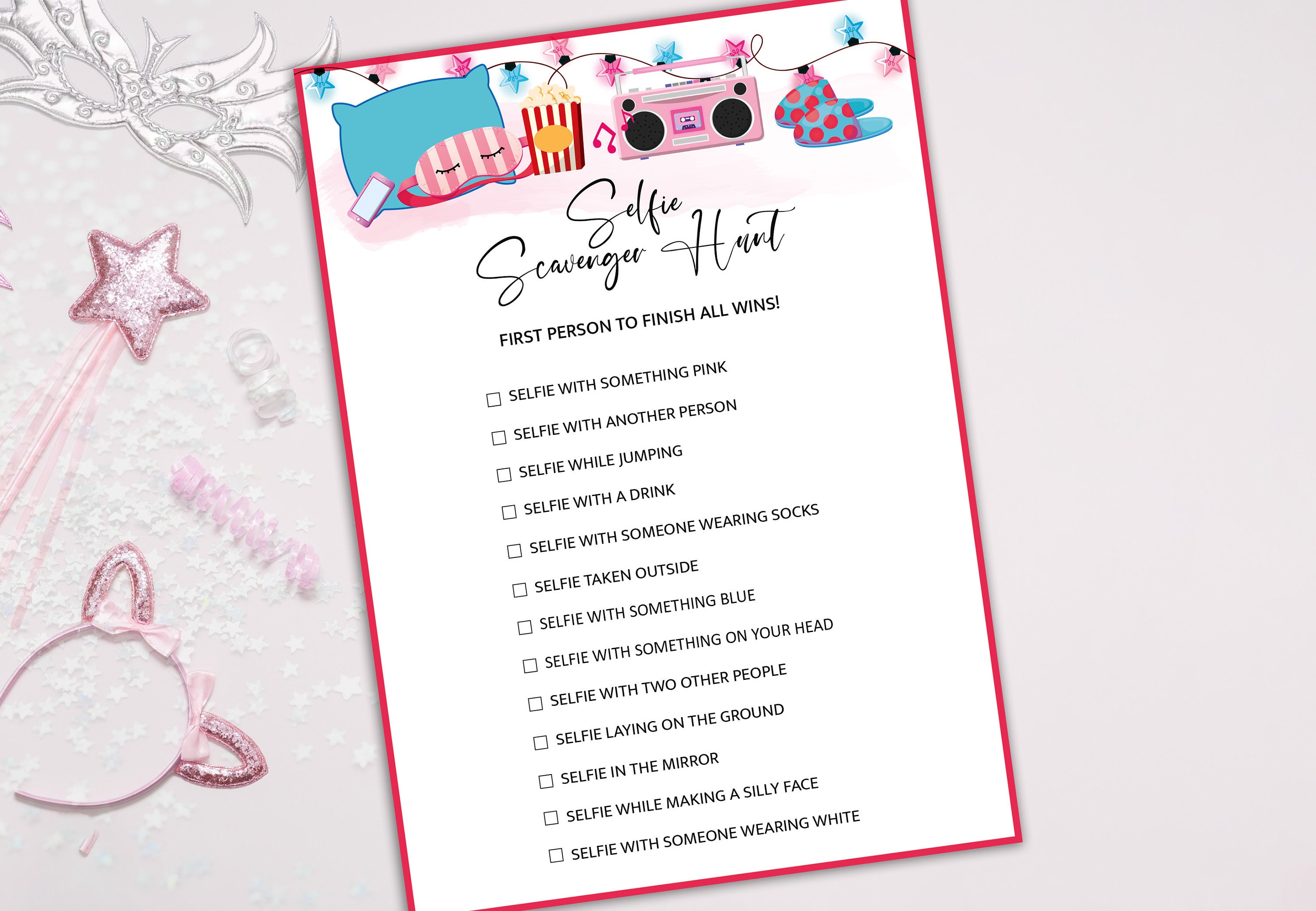 10 Sleepover Games Bundle, Sleepover Party Games, Slumber Party Games ...