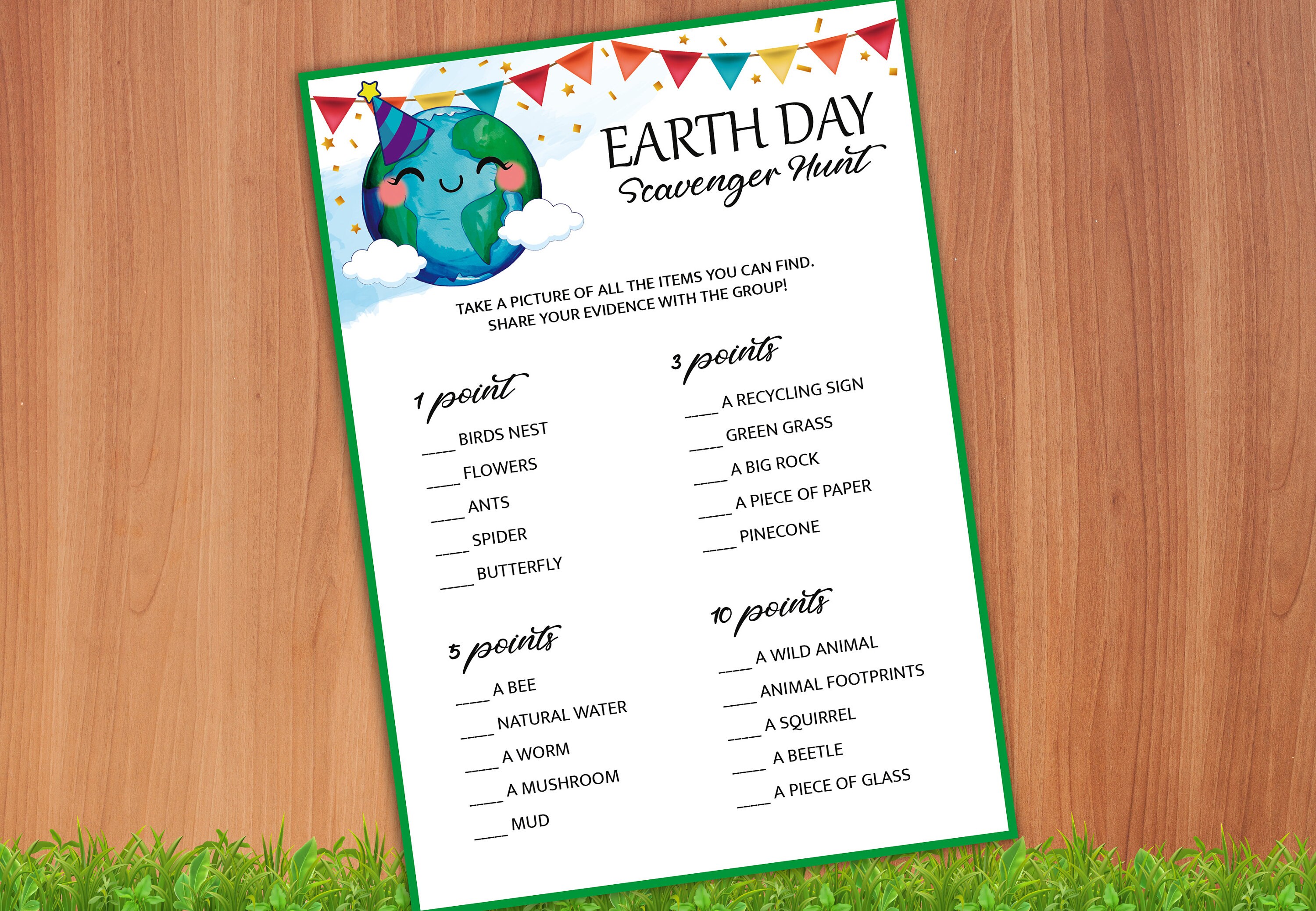 Scavenger Hunt, Earth Day Games Bundle, Spring Games, Save the Planet ...