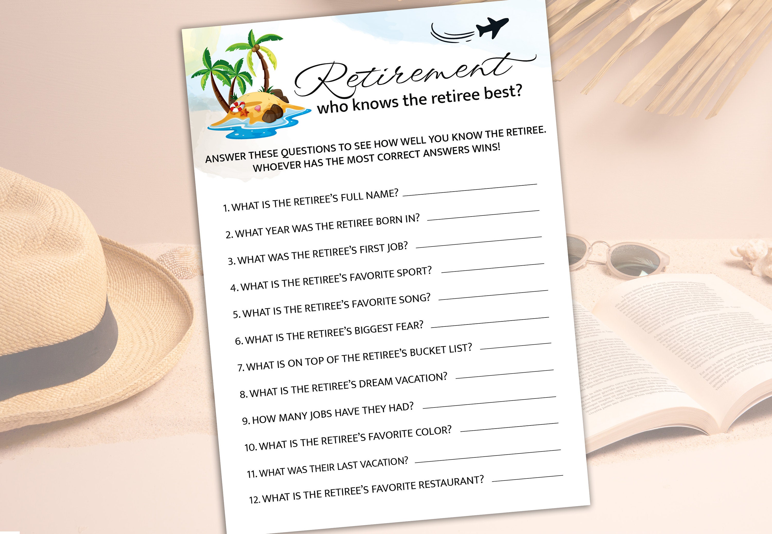 Who Knows the Retiree Best, Retirement Games, Retirement, Retiree Games ...