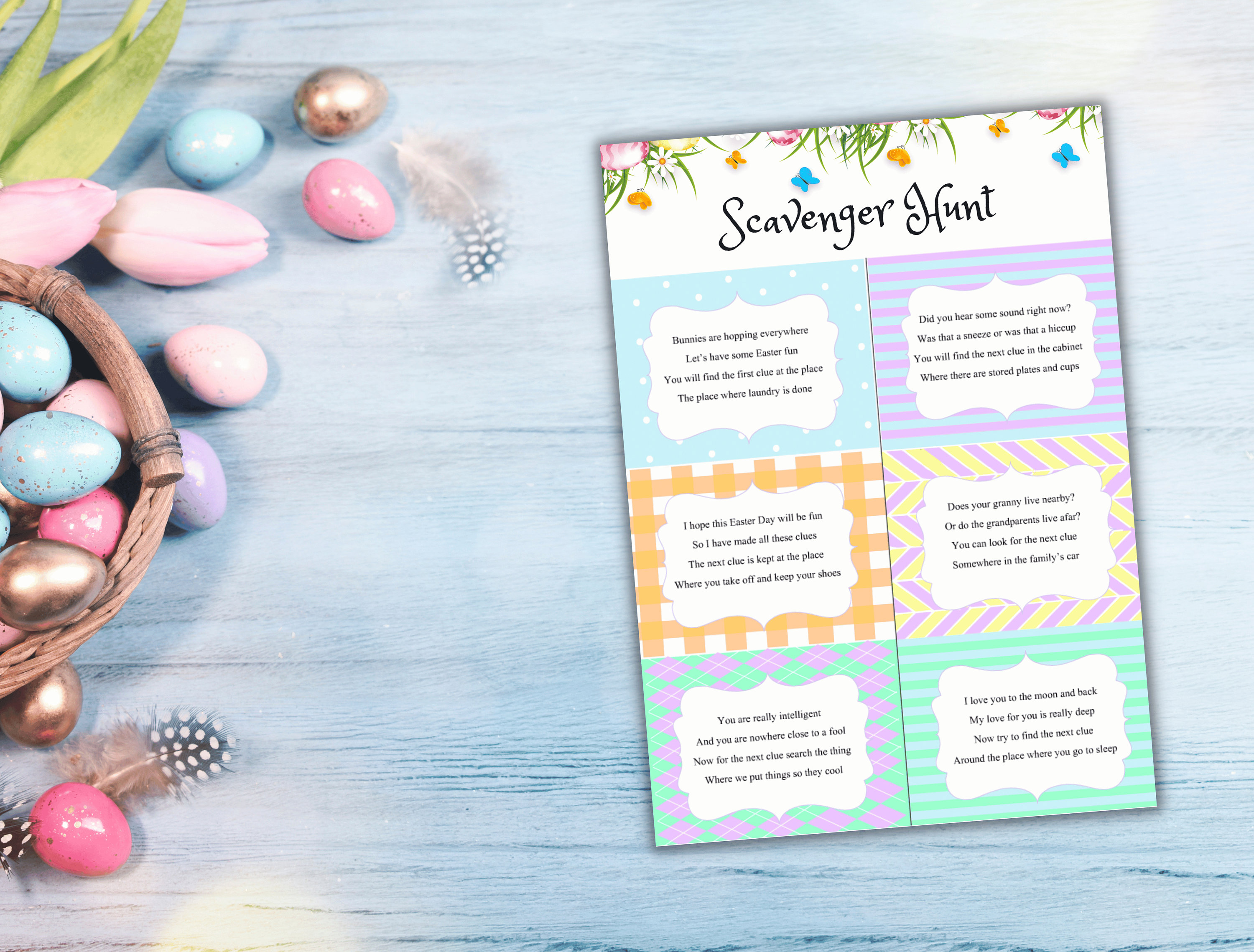 Scavenger Hunt, Easter Game, Easter Party Games, Easter, Digital ...