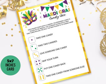 Mardi Gras Word Search Game, Printable Mardi Gras Game Bundle Party ...