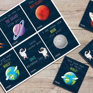 Printable Solar System Valentine Cards, Solar System Valentines Day ...