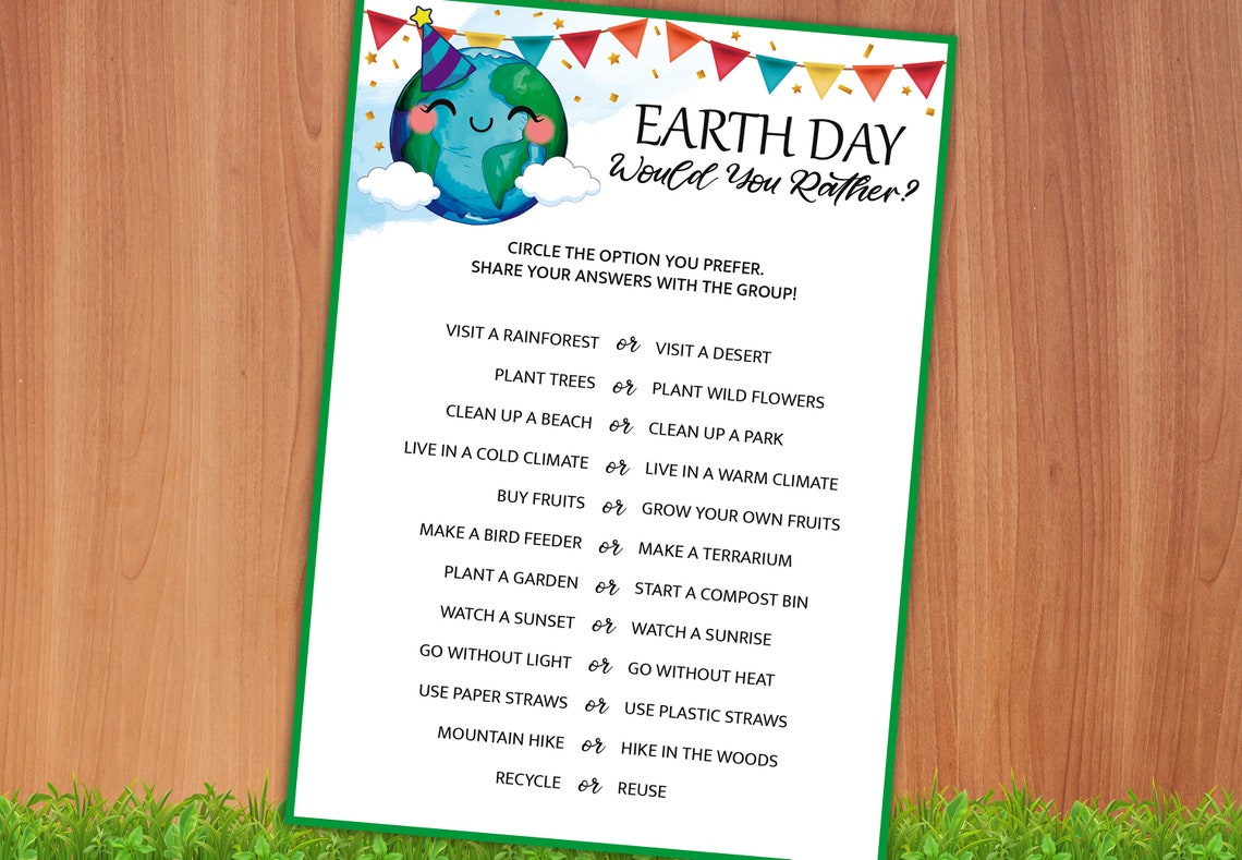 Earth Day Games Bundle Pack, Spring Games,save the Planet, Earth Day ...