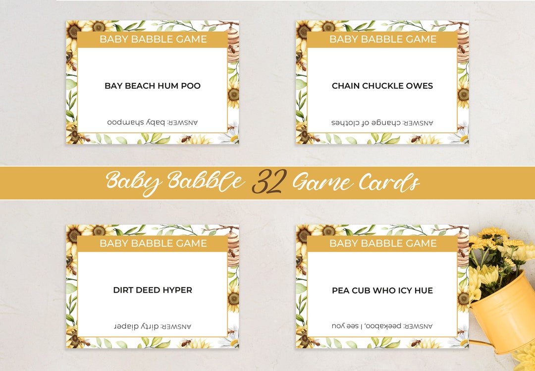 Flowers and Bee Baby Babble Games, Baby Babble Talk Game,guess the ...