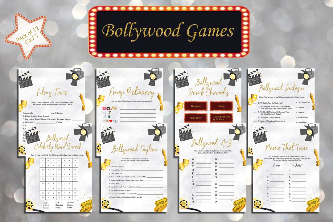 Bollywood Movie, Games Bundle Pack, Bollywood Movies, Bollywood Party ...