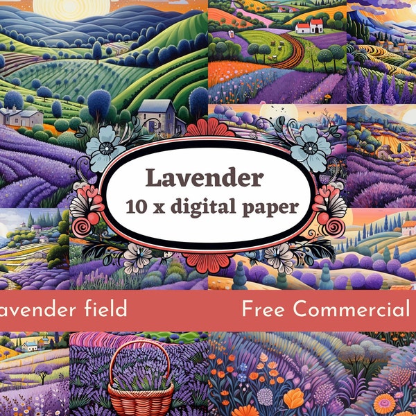 Lavender Field - Etsy