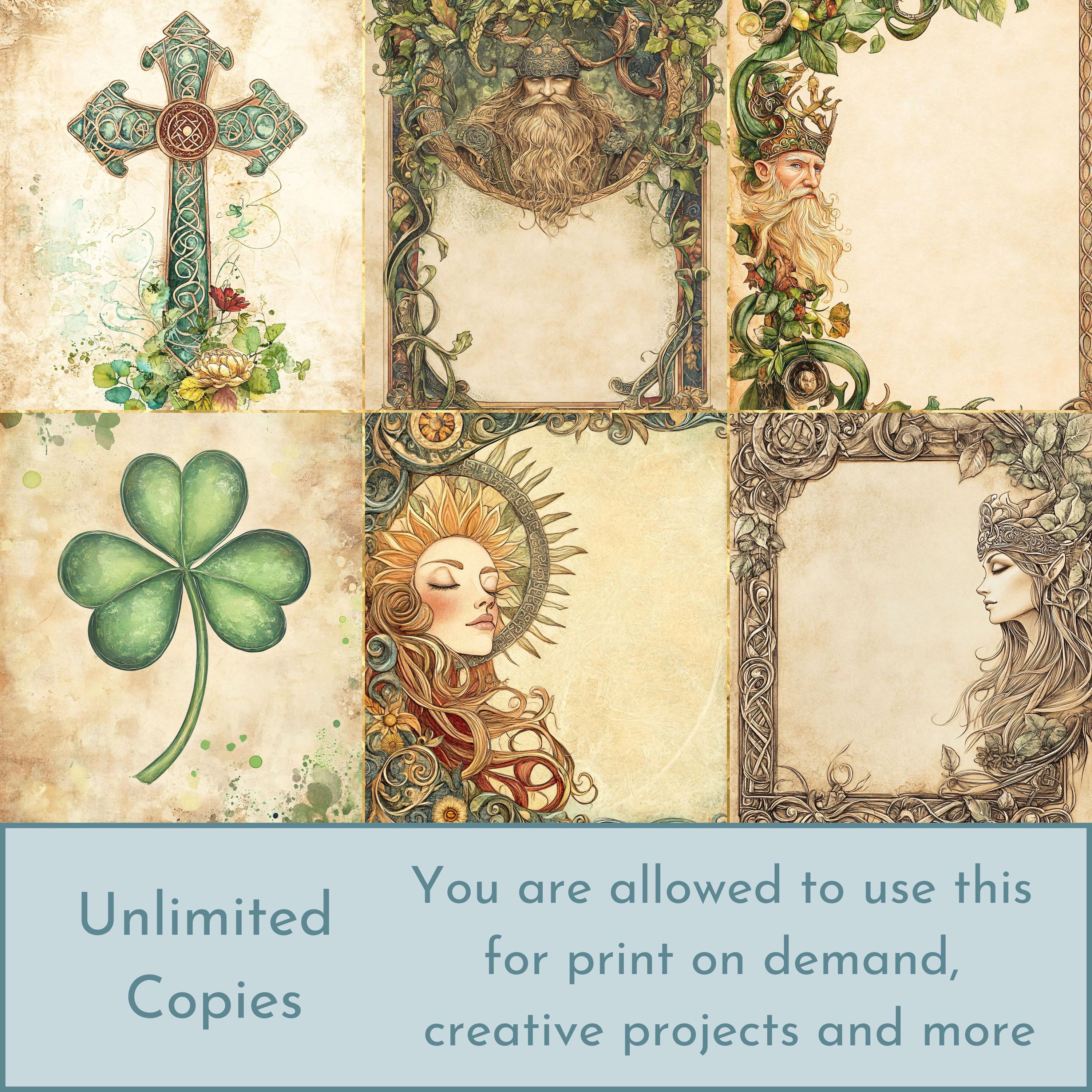 Celtic Background Images: Irish Designs (digital Download) - Etsy