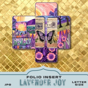 Lavender Joy Junk Journal Kit, Half Pages, Full Pages, Cards, Tags ...