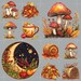 Colorful Autumn Clipart: Pumpkin, Mushroom PNG Graphics (40 Files) - Etsy