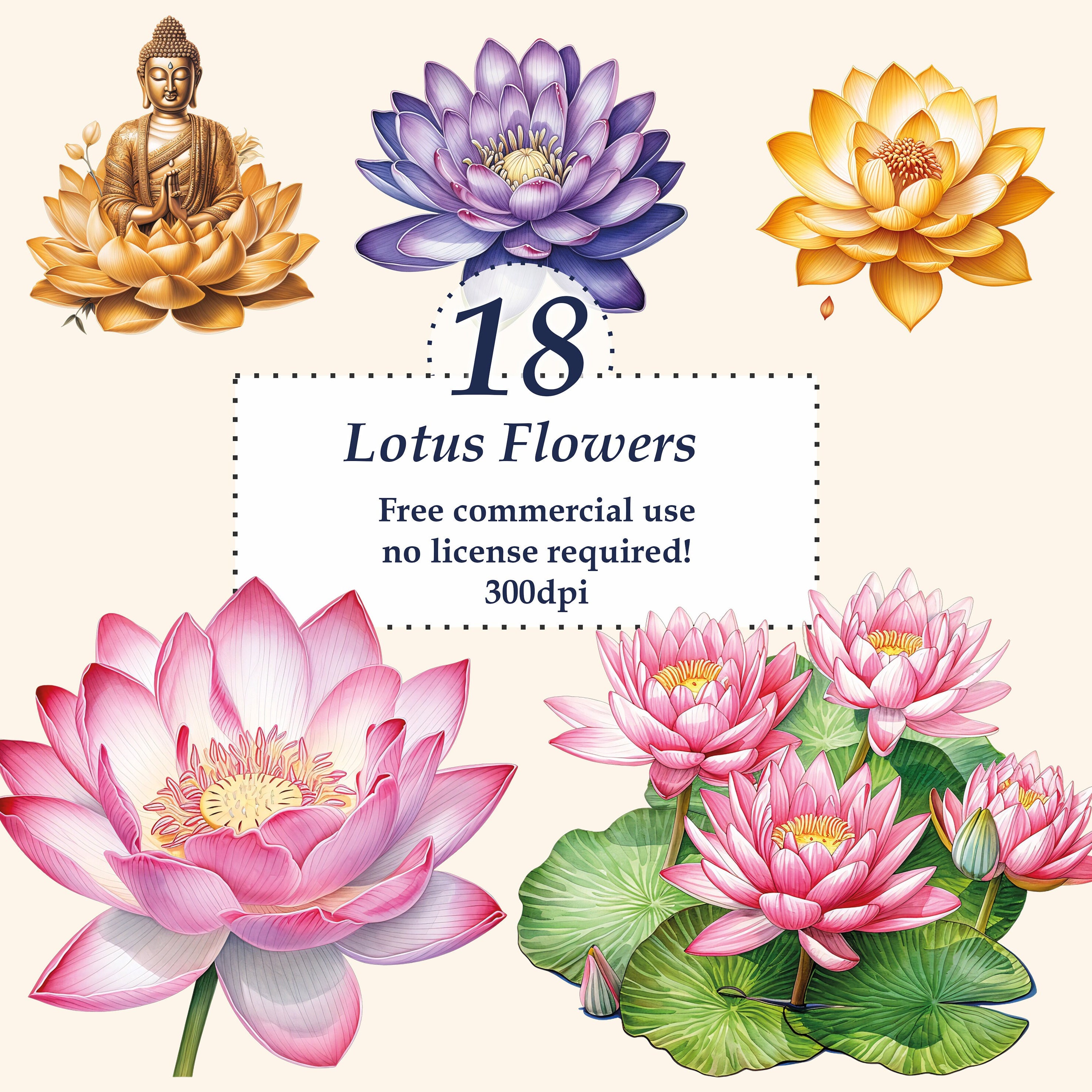 Lotus Clipart. Zen Lotus Flower Clipart, Beautifull Clipart. Junk ...