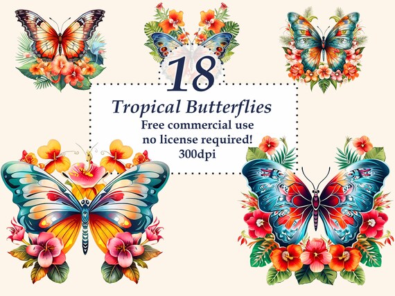Free Clip Art Butterflies And Flowers