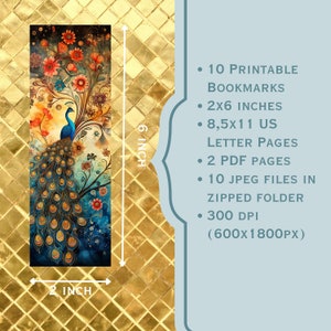 Colors of India Bookmarks: Printable Indian Art, 10 Designs (PDF & JPEG ...