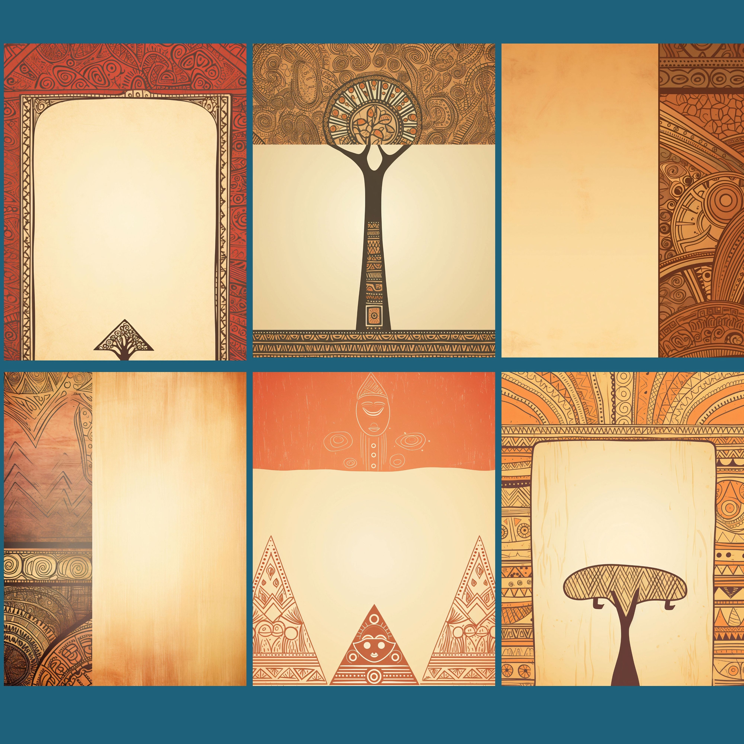 African Style Background Images. PDF Files and Printable JPEG - Etsy