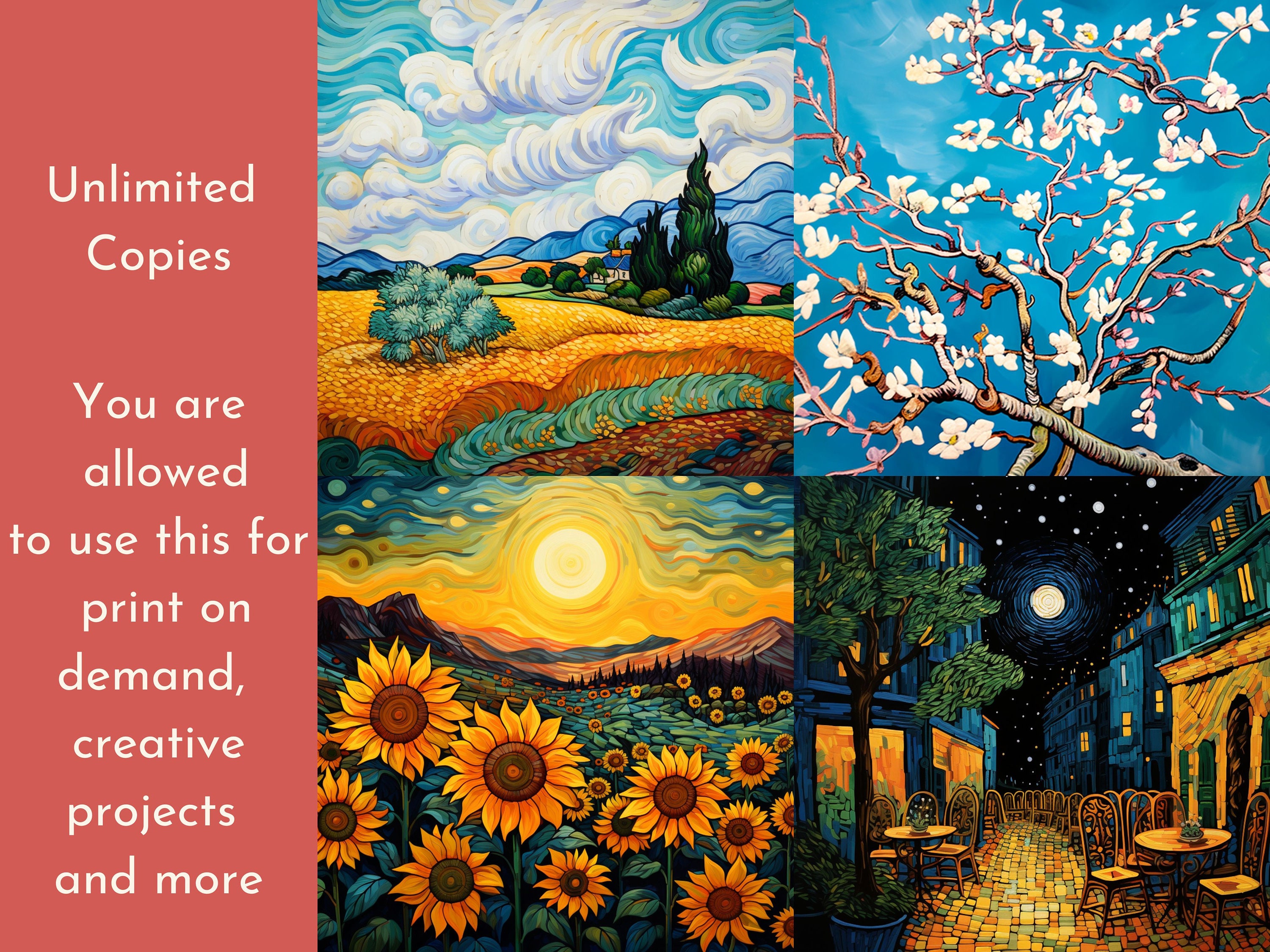 Van Gogh Digital Paper Van Gogh Style Starry Night - Etsy Van Gogh Digital Paper Van Gogh Style Starry Night - Etsy