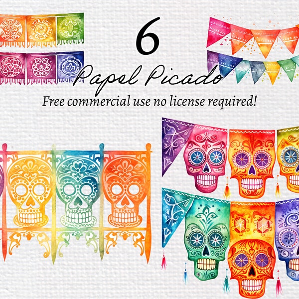 Papel Picado Clipart - Etsy