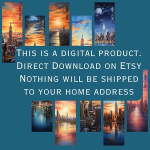 Printable Bookmarks - New York City. Printable PDF and JPEG Files ...