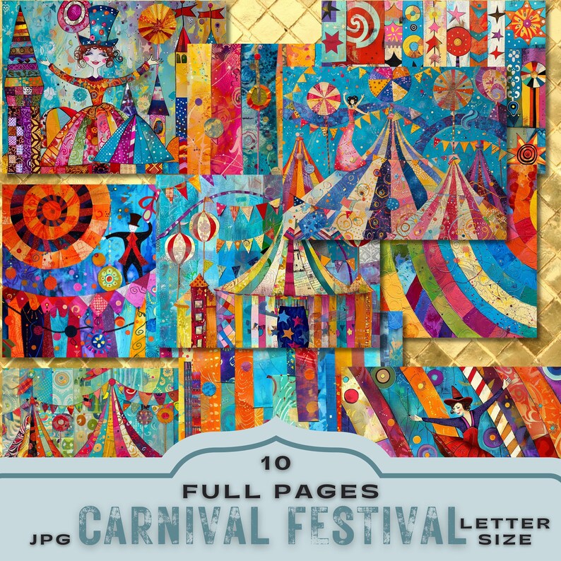 Circus Junk Journal Kit: Printable Ephemera and Pages (JPG Download) - Etsy