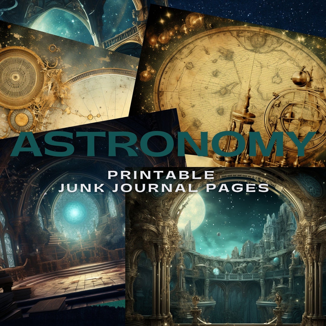 Astronomy Junk Journal Pages: Printable Ephemera (PDF & JPEG) - Etsy