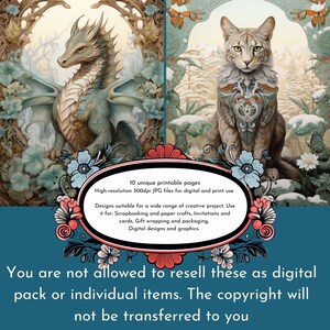 Mythical Creatures Background Images. PDF Files and Printable JPEG ...