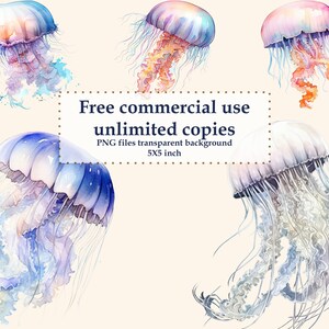 Ocean Clip Art. Jellyfish Clip Art. Sea Life Clipart. Junk Journal ...