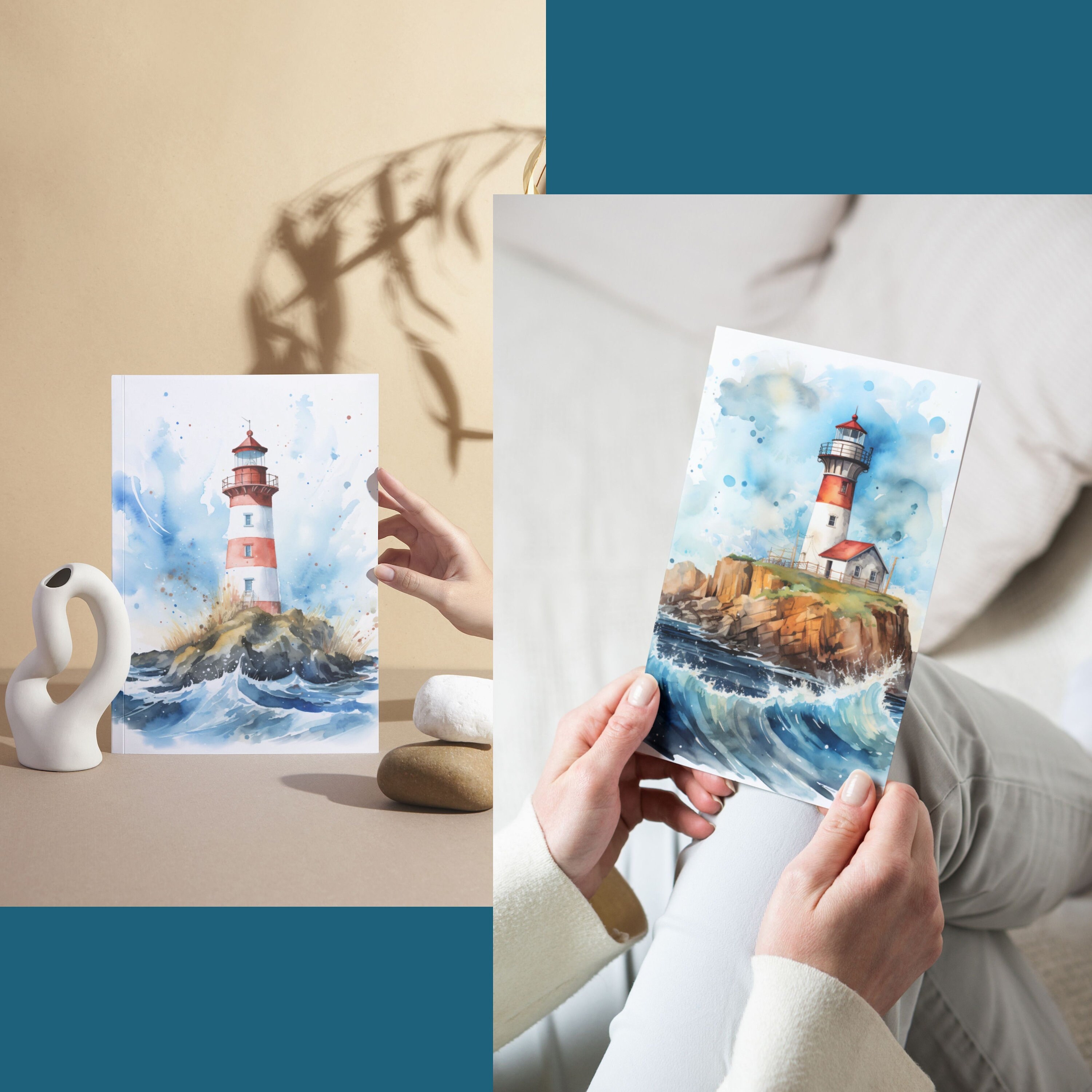 Lighthouse. PDF File and Printable JPEG Files. 300dpi. - Etsy