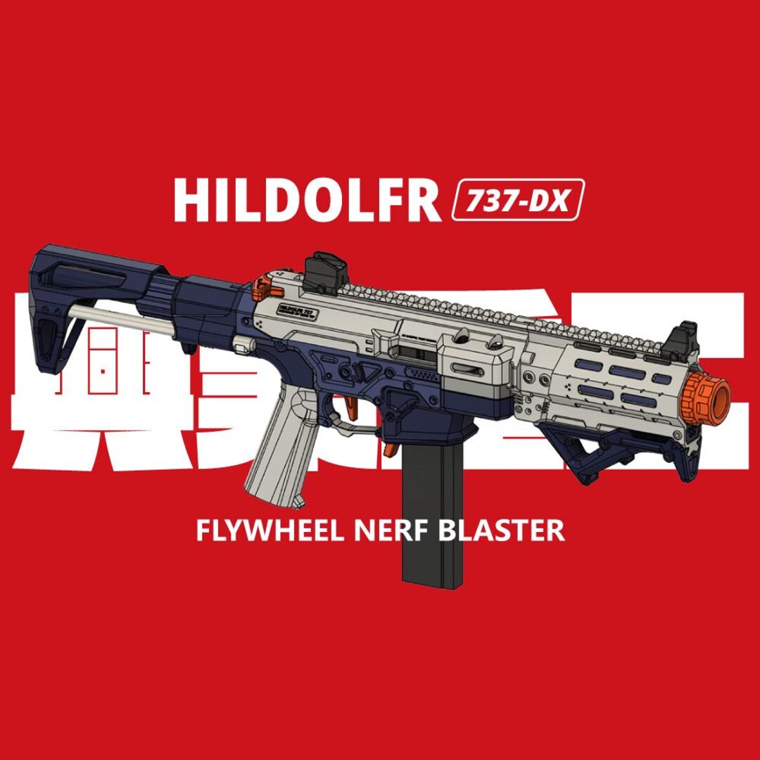 Hildolfr 737-DX (dual Stage Full Auto Nerf Blaster) *stl File Only ...