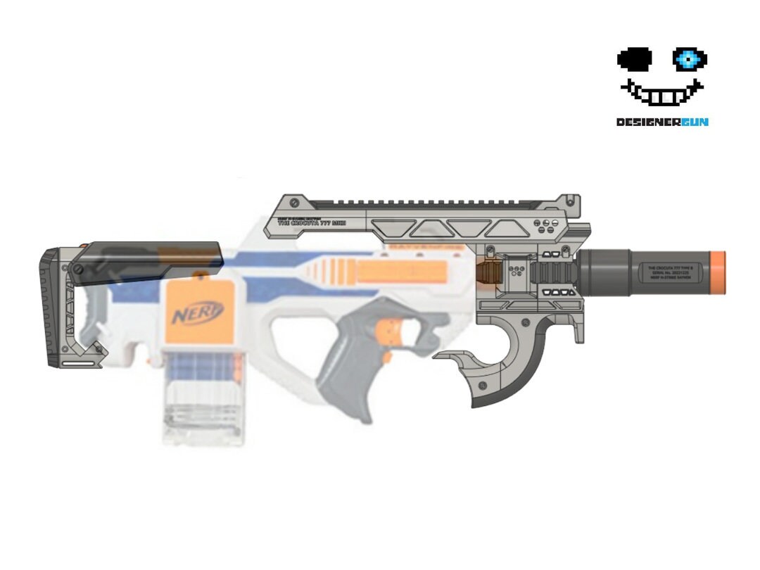 The Crocuta 777 MK2 Full Kit nerf Rayven Rayvenfire Mod - Etsy