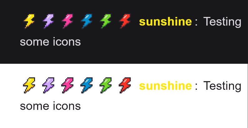 Lightning Bolt Pixel Sub Badges | Pixel Sub Badges Pack 6 for Twitch ...