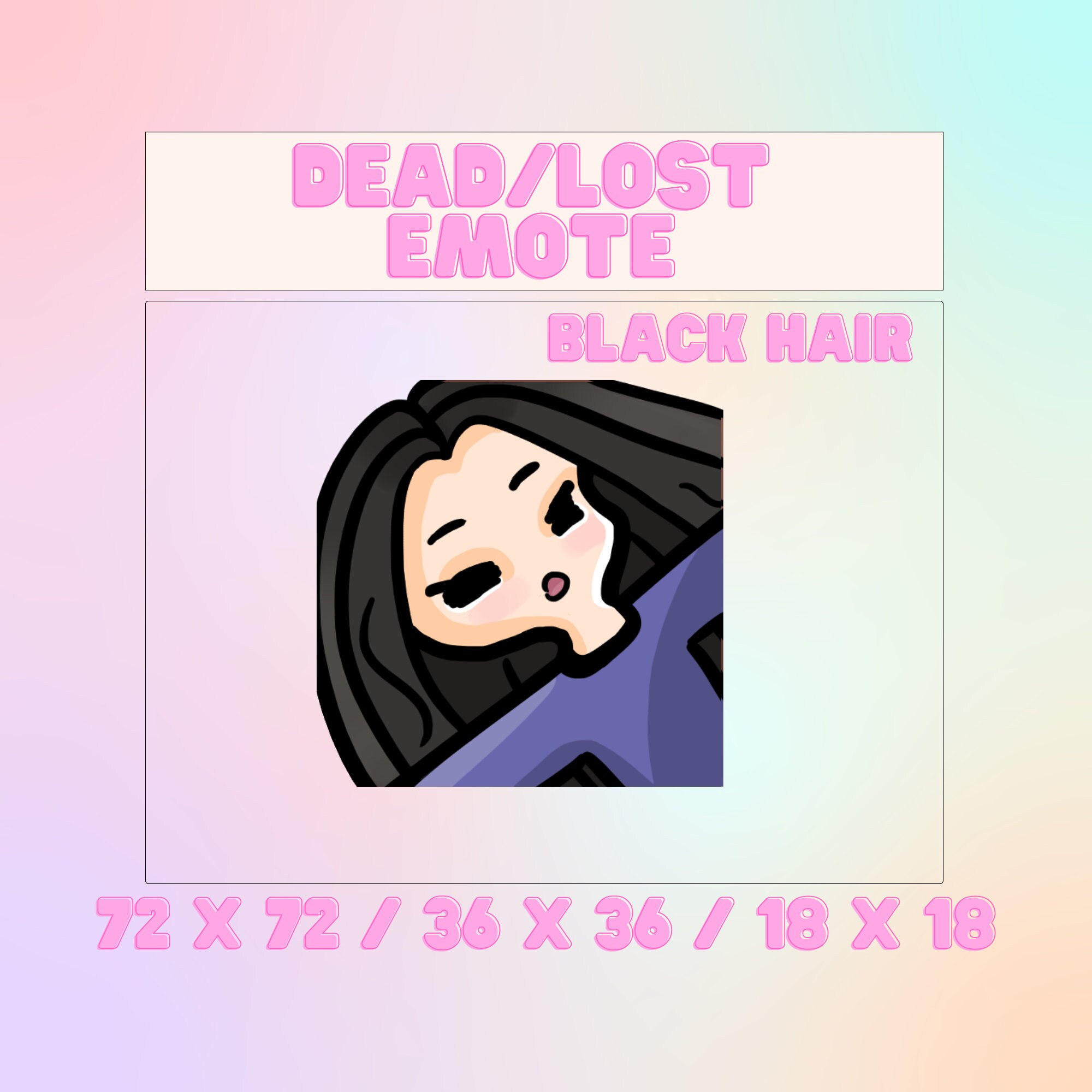 Dead/lost Emote for Twitch Funny Emote for Streamers - Etsy