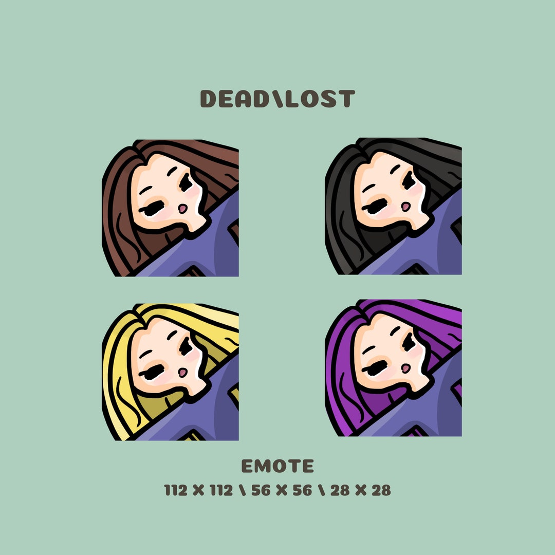 Dead/lost Emote for Twitch Funny Emote for Streamers Discord Emotes - Etsy
