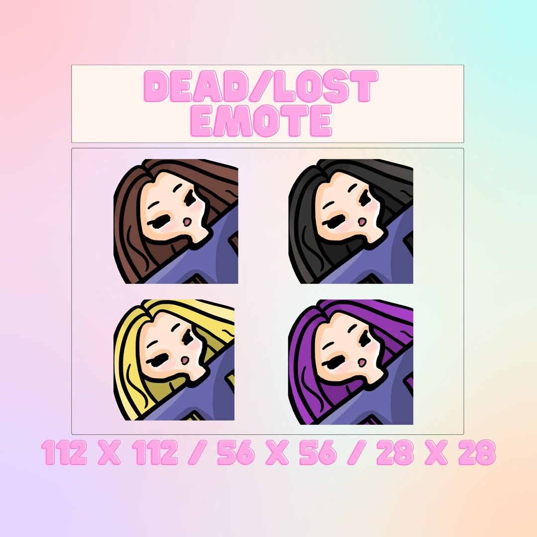Dead/lost Emote for Twitch Funny Emote for Streamers - Etsy