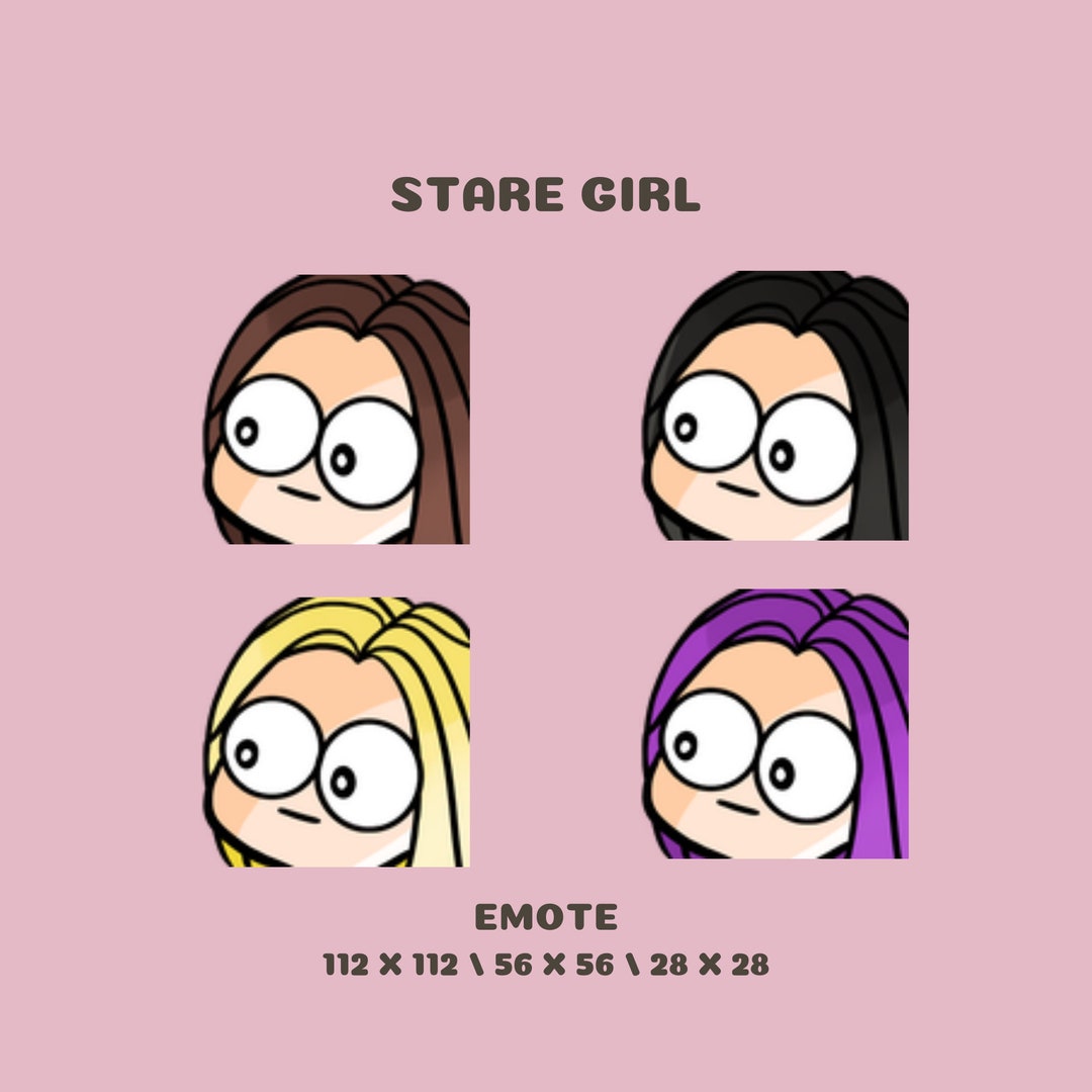 Stare Emote Twitch, Discord | Cute Funny Emote | Emotes for Streamers ...