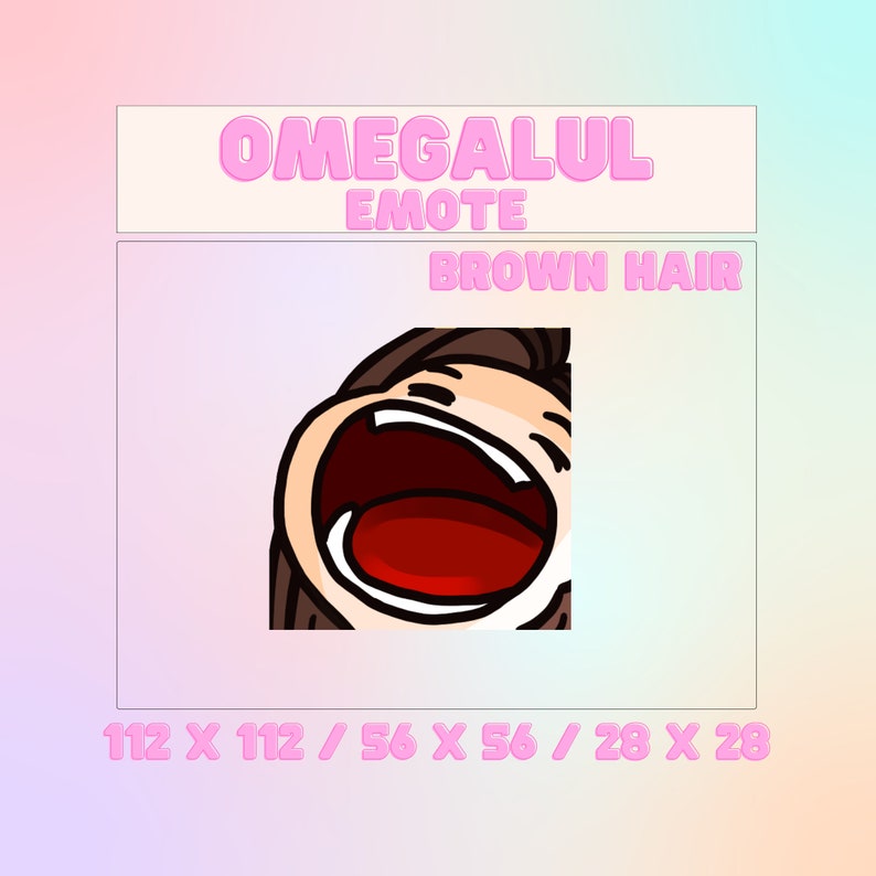 Omegalul Twitch Discord Emote Cute Funny Emote - Etsy