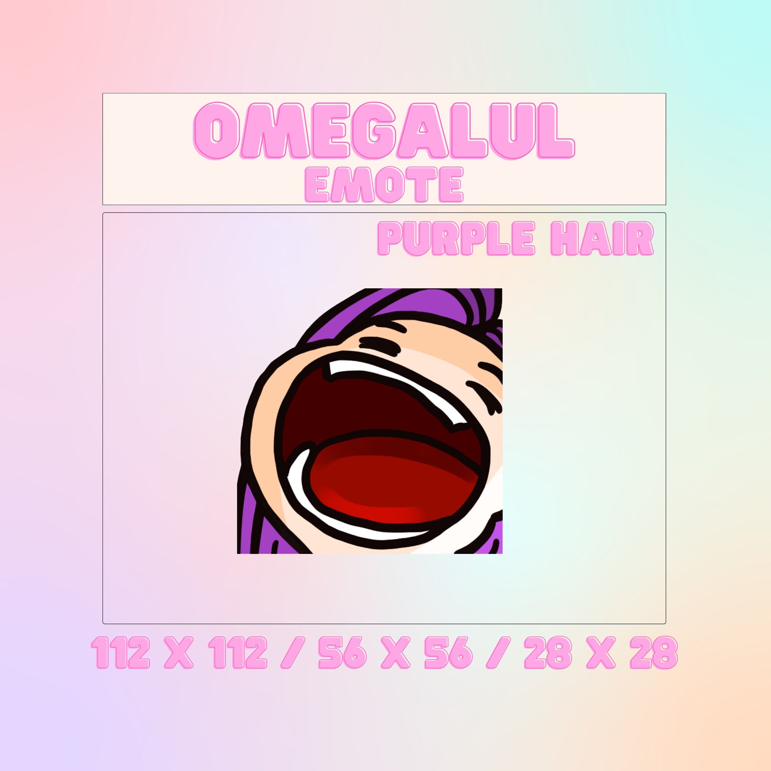 Omegalul Twitch Discord Emote Cute Funny Emote - Etsy